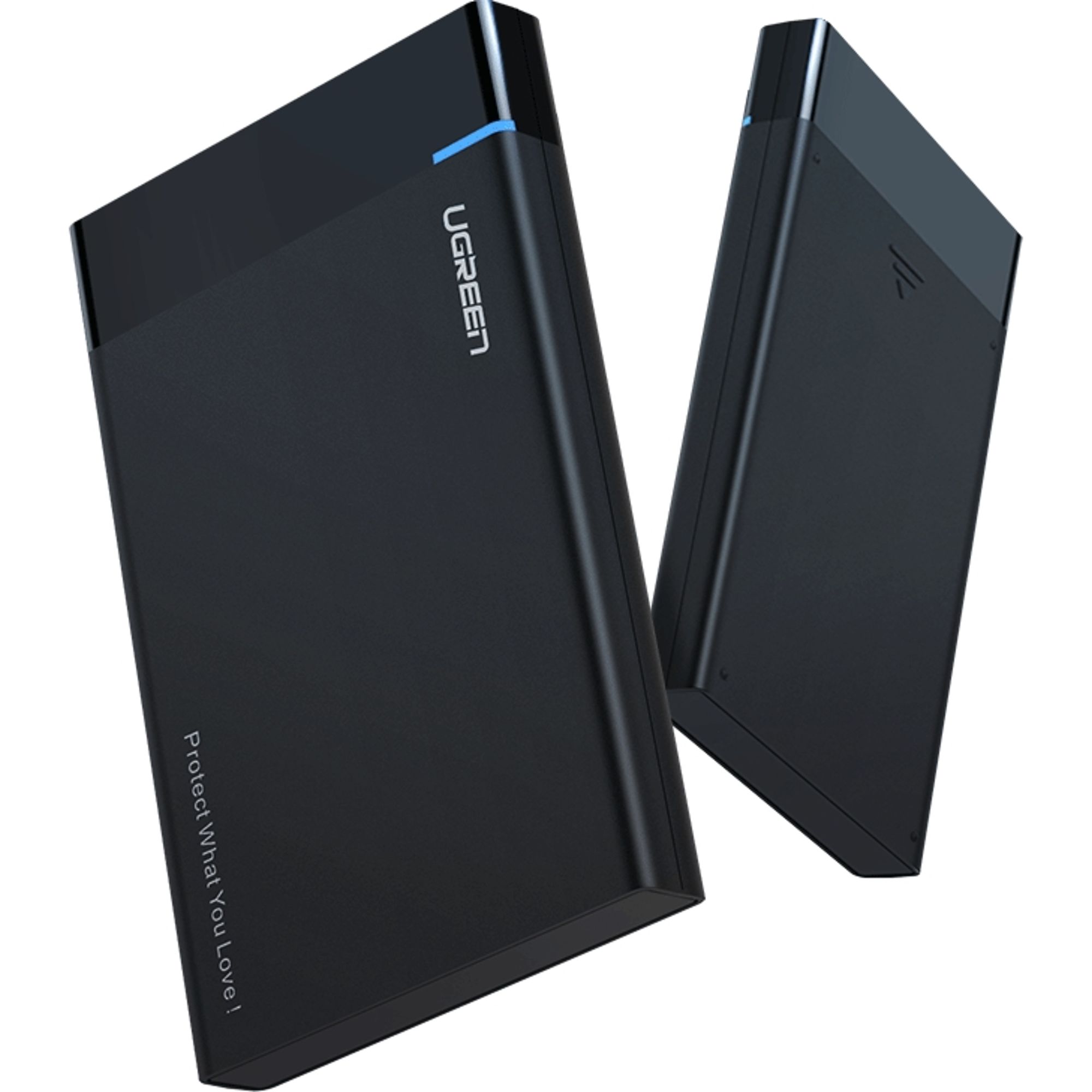 UGREEN US221 2,5 HDD / SSD külső ház, SATA 3.0, USB-C, 50 cm, fekete ...